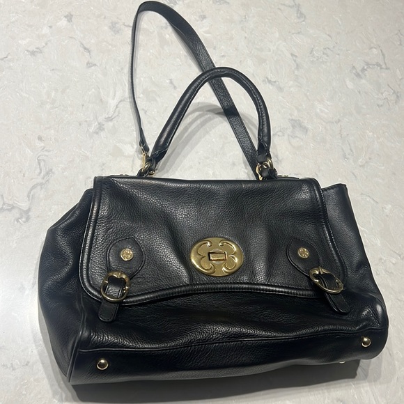 Emma Fox | Bags | Emma Fox Black Leather Purse | Poshmark